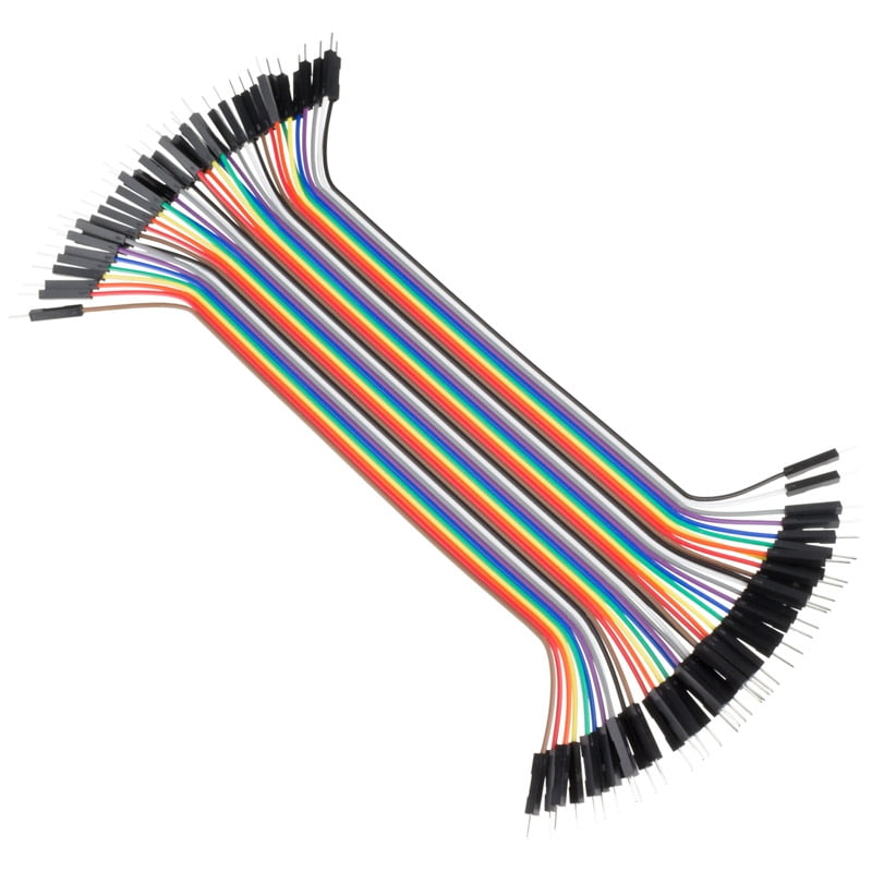 Male to Male Jumper wires 40 cables - compoindia.com